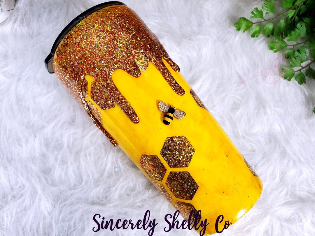Bumble Bee Tumbler, Bee Tumbler, Honey Comb Tumbler, 3D Bee Tumbler ...
