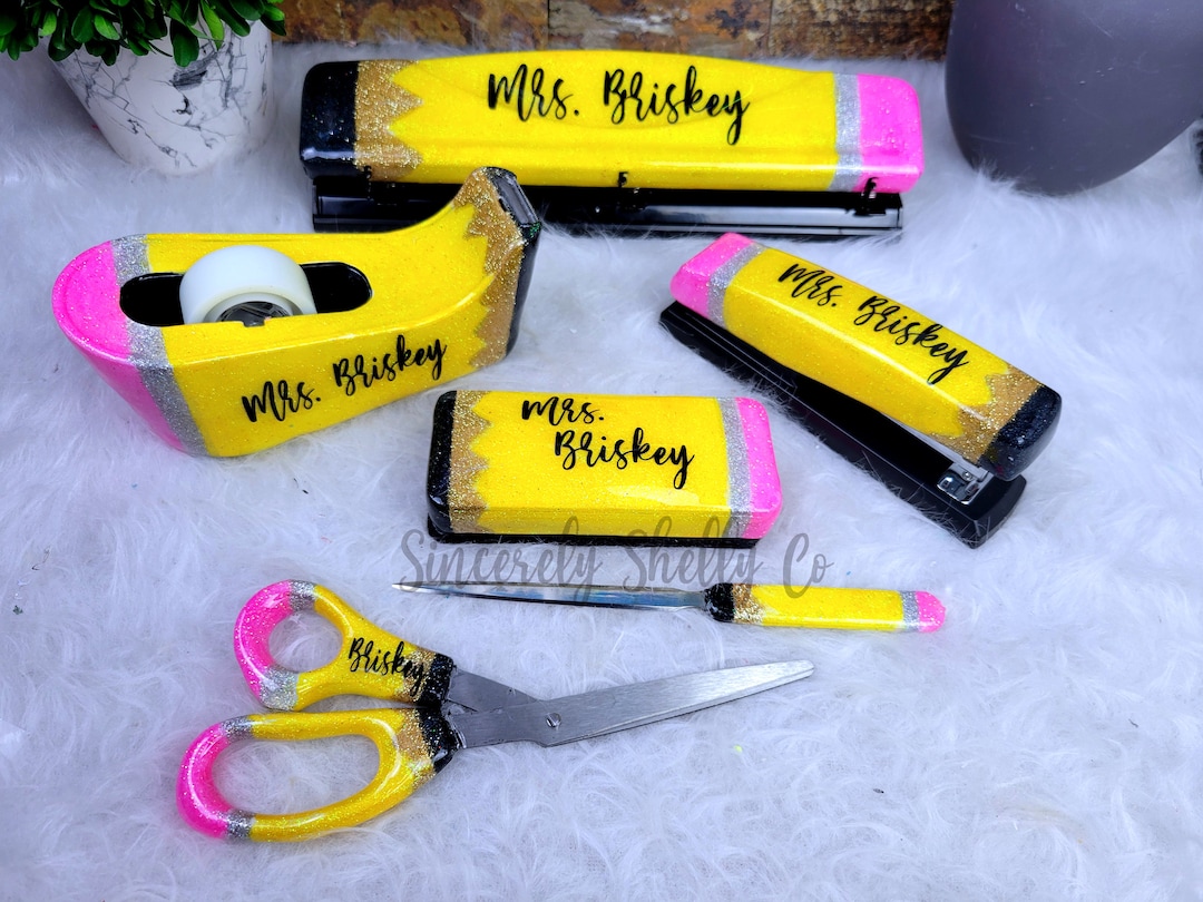 Teacher Supplies, Teacher Desk Set, Personalized Office Set ...