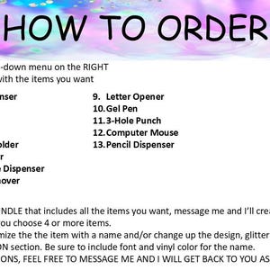 Leopard Desk Set - Custom Ombre Office Supplies | Glitter Stapler ...