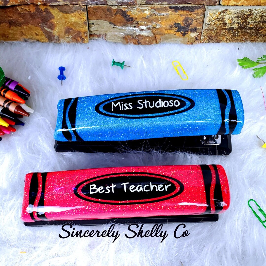 Color Stapler, Pencil Stapler, Glitter Stapler, Teacher Stapler, Gift ...