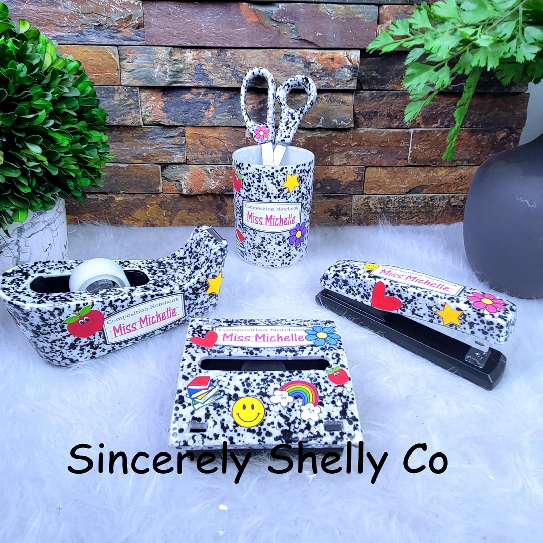 Composition Desk Set, Teacher Desk Set, School Supply, Teacher Gift ...