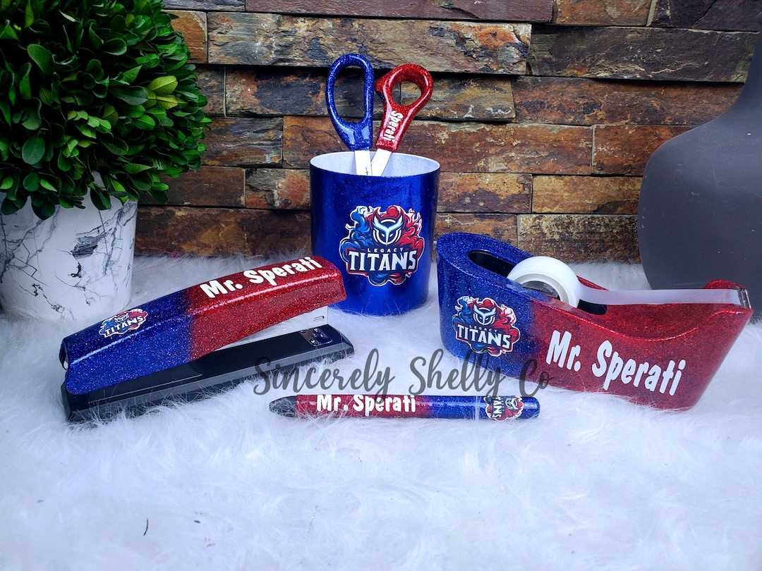 Sports Team Desk Set | Custom College Theme Desk Accessories ...