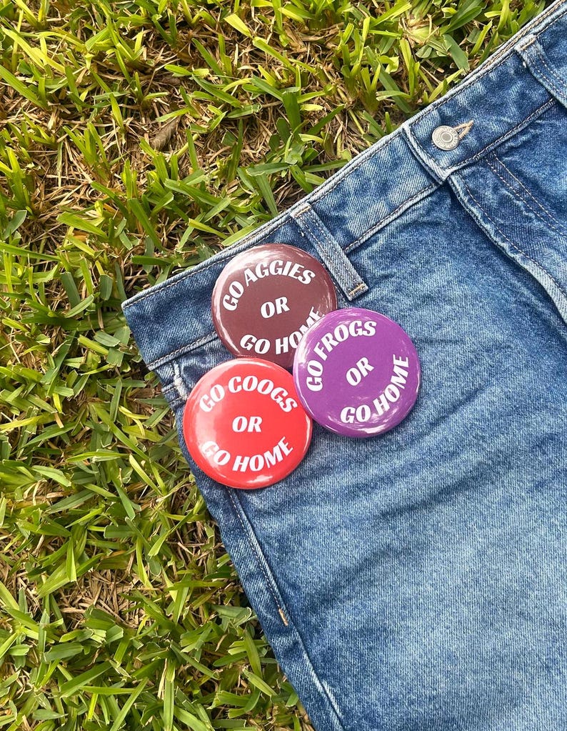 Go Team or Go Home Button | Tailgate Button | Gameday Button | Gameday ...