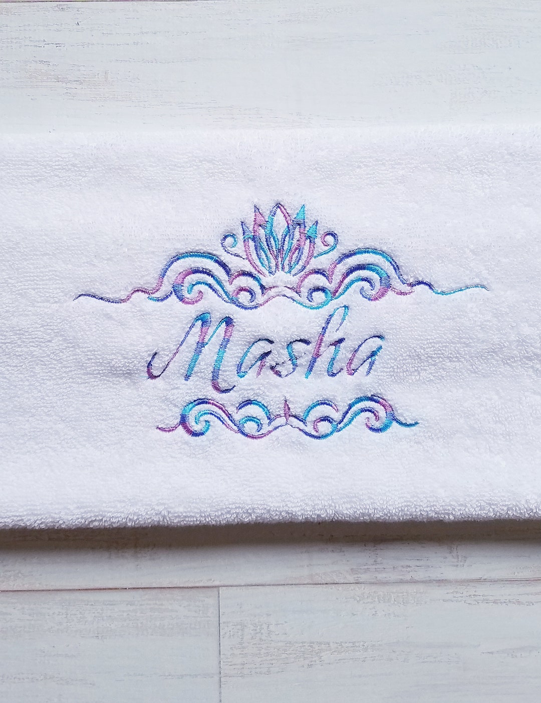 Personalized Embroidered Hand Towels - Etsy