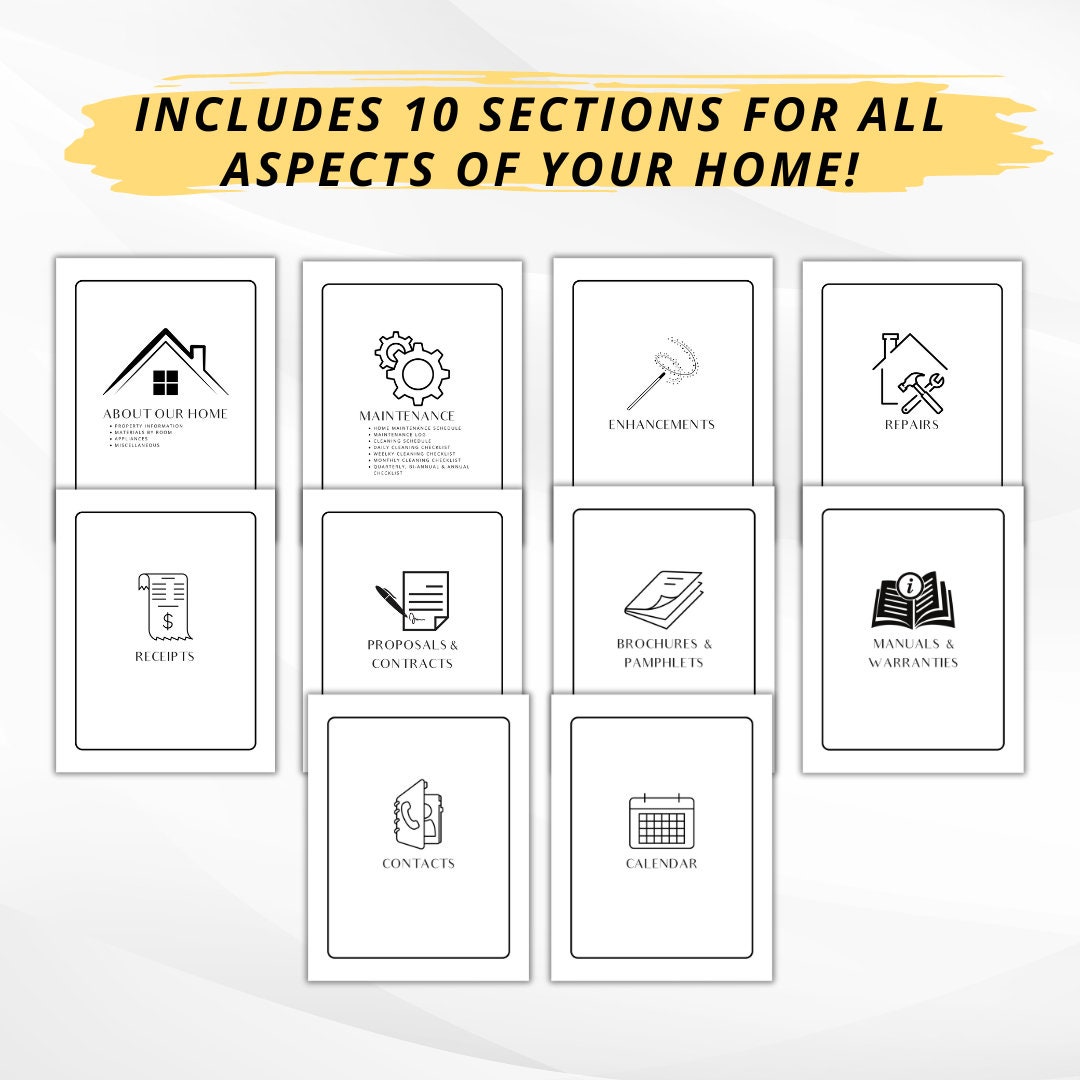 The Ultimate Home Maintenance Binder – Digital & Editable Download ...