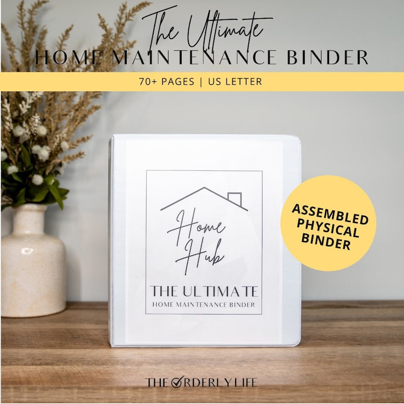 The Ultimate Home Maintenance Binder – Assembled, Physical Copy | Stay ...