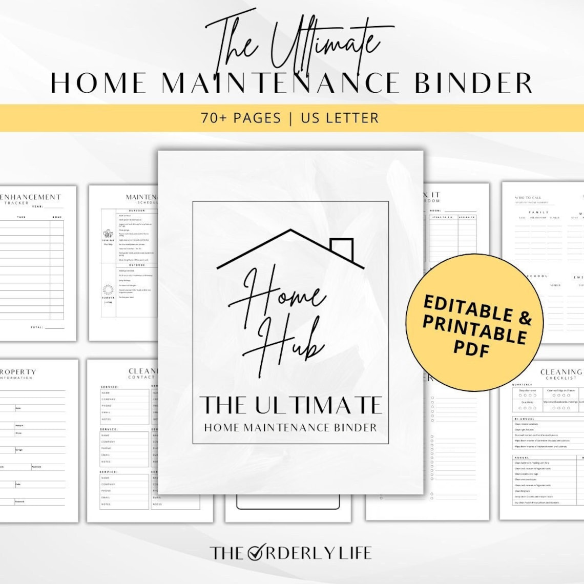 The Ultimate Home Maintenance Binder – Digital & Editable Download ...