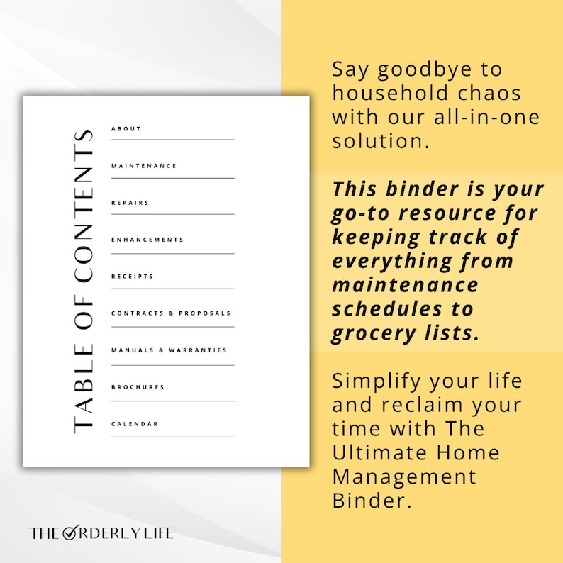 The Ultimate Home Maintenance Binder – Digital & Editable Download ...
