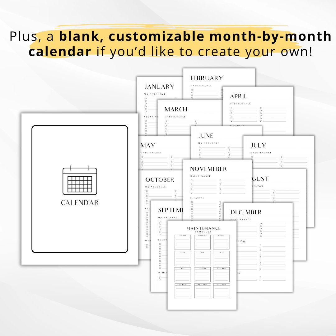 The Ultimate Home Maintenance Binder – Digital & Editable Download ...