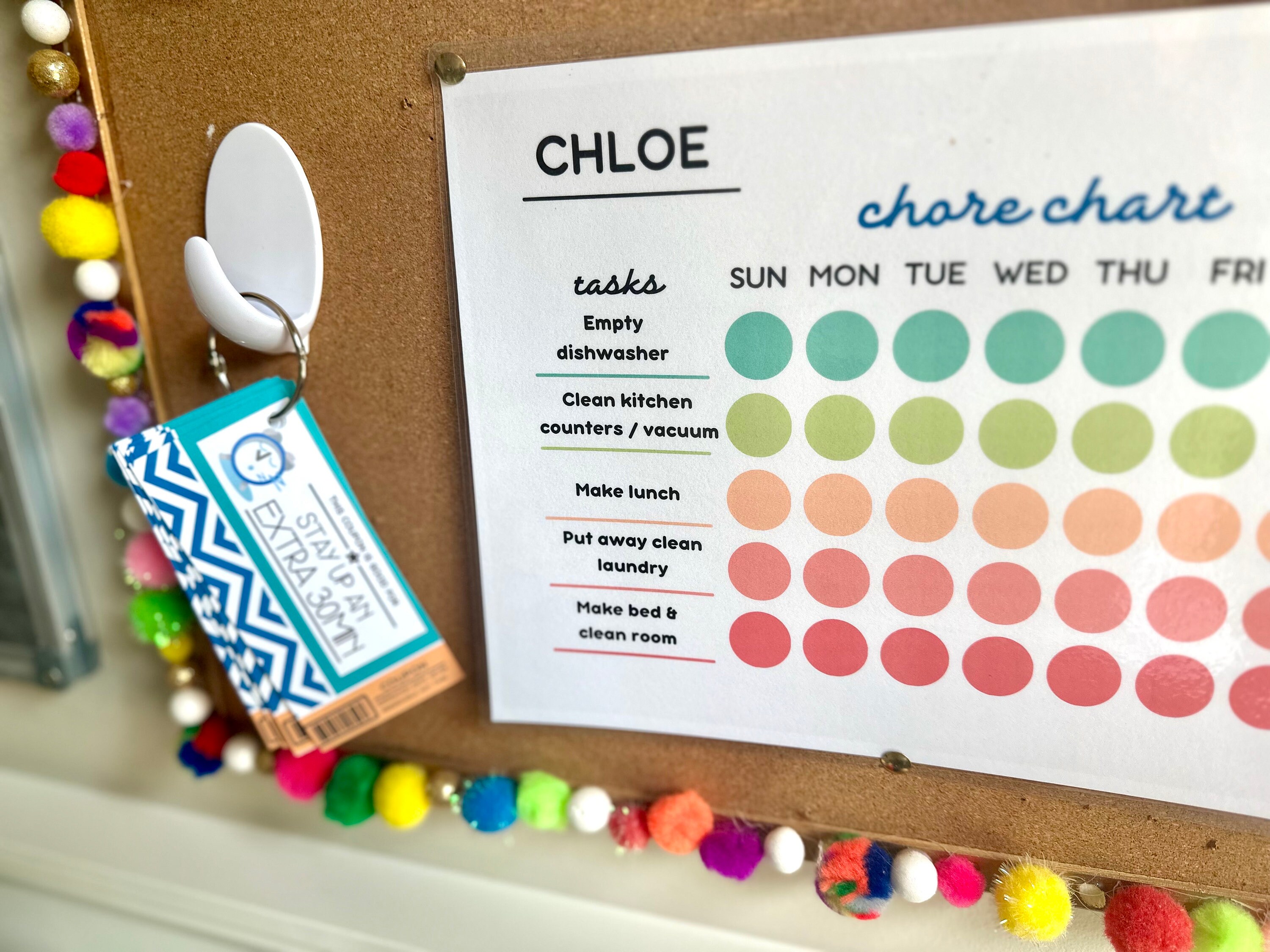 Printable Kid's Chore Chart | Digital Download | Unlimited Printing ...