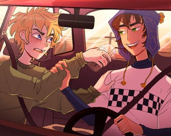 Tweek X Craig Art Print South Park Creek Tweek Tweak and Craig Tucker ...