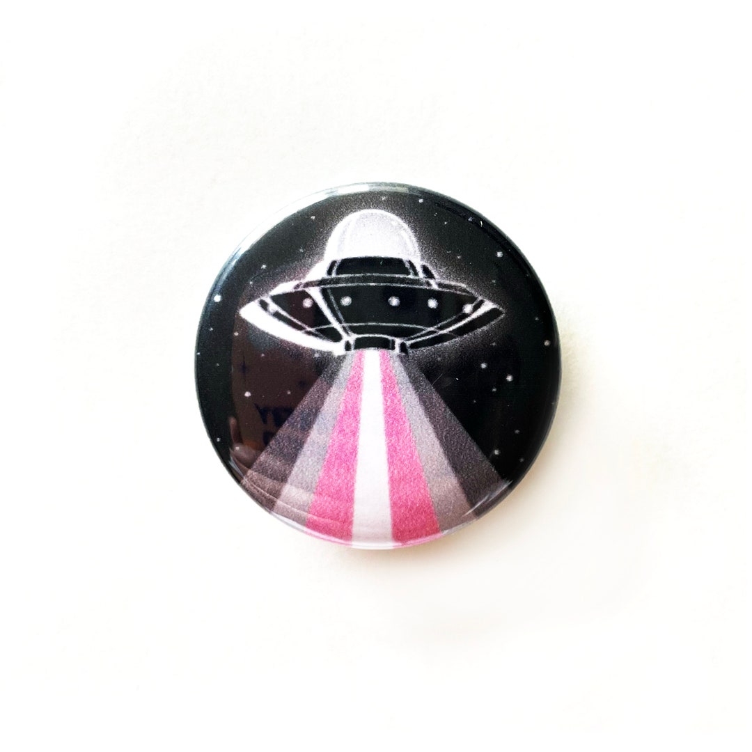 UFO Demigirl Pride Button Pride Pin LGBTQIA Pride UFO Pinback Buttons ...