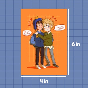 Tweek X Craig Art Print South Park Creek Tweek Tweak and Craig Tucker ...