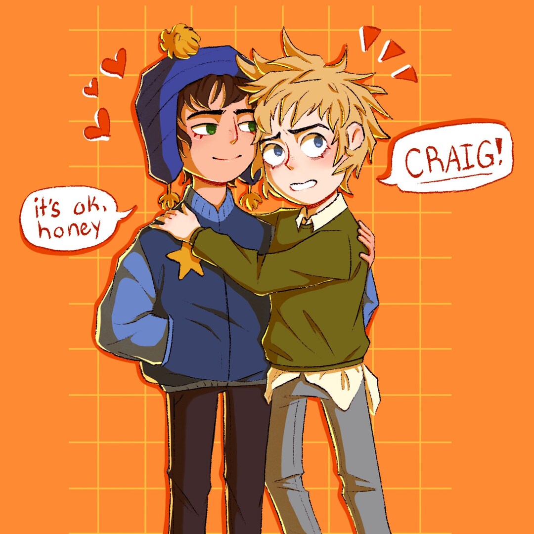 Tweek X Craig Art Print South Park Creek Tweek Tweak And Craig Tucker Fanart South Park Fanart
