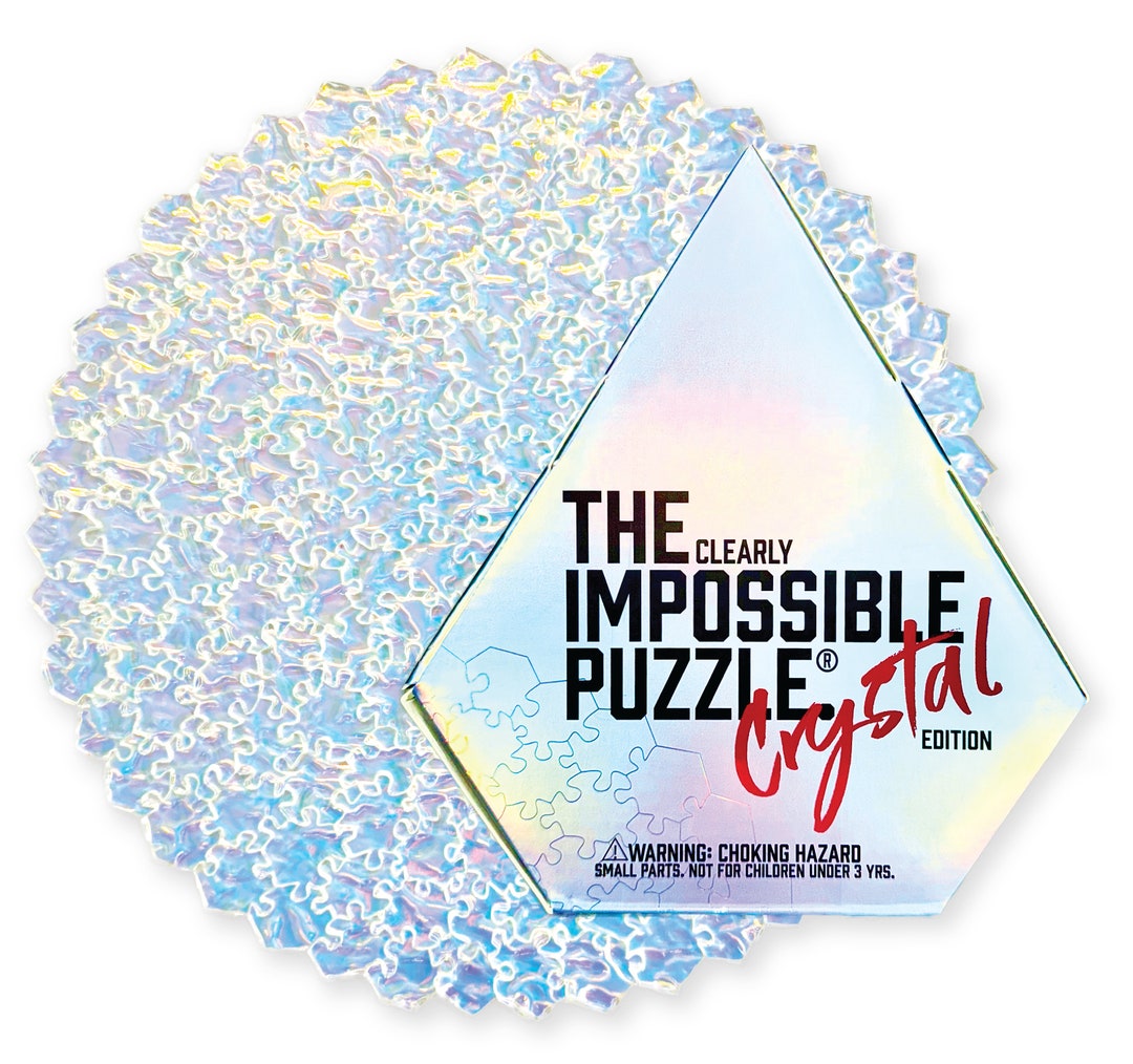 The Clearly Impossible Jigsaw Puzzle Crystal Edition - Hard Puzzle for ...