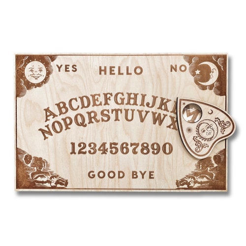 Classic Ouija Spirit Board Wooden Handmade Wood Talking Game Etsy