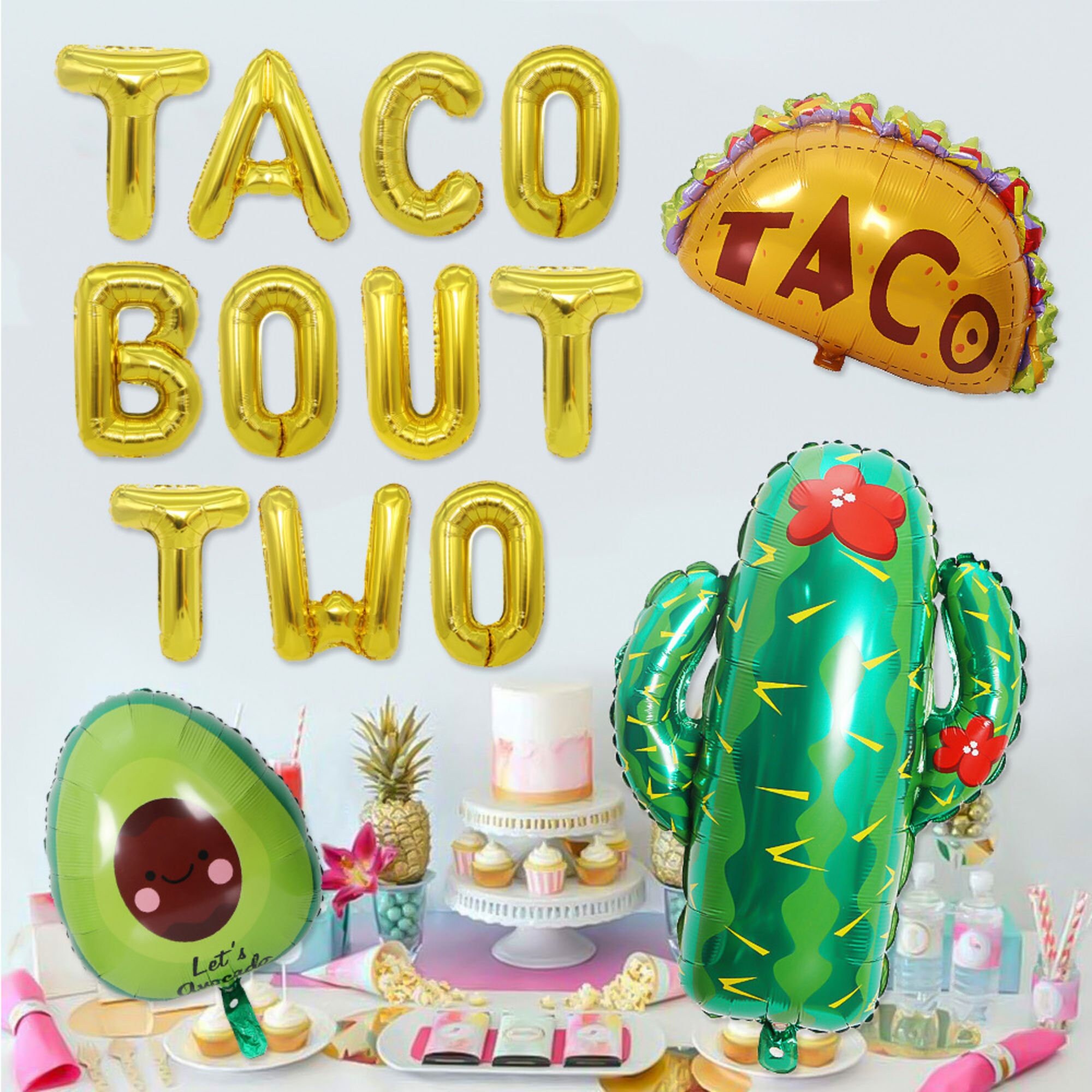 Taco Bout Two BirthdayTACO BOUT TWO bannerTaco Twosday2nd | Etsy