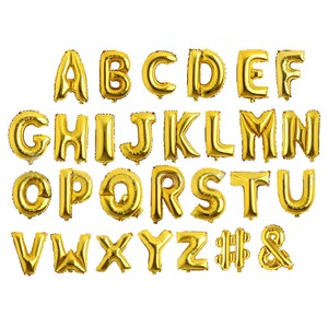 Custom Letter Balloon Banner 16 Letter & Number Foil - Etsy