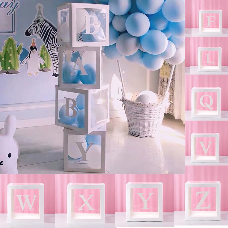 Custom Balloon Box Baby Shower Large Letters Wedding Reception | Etsy