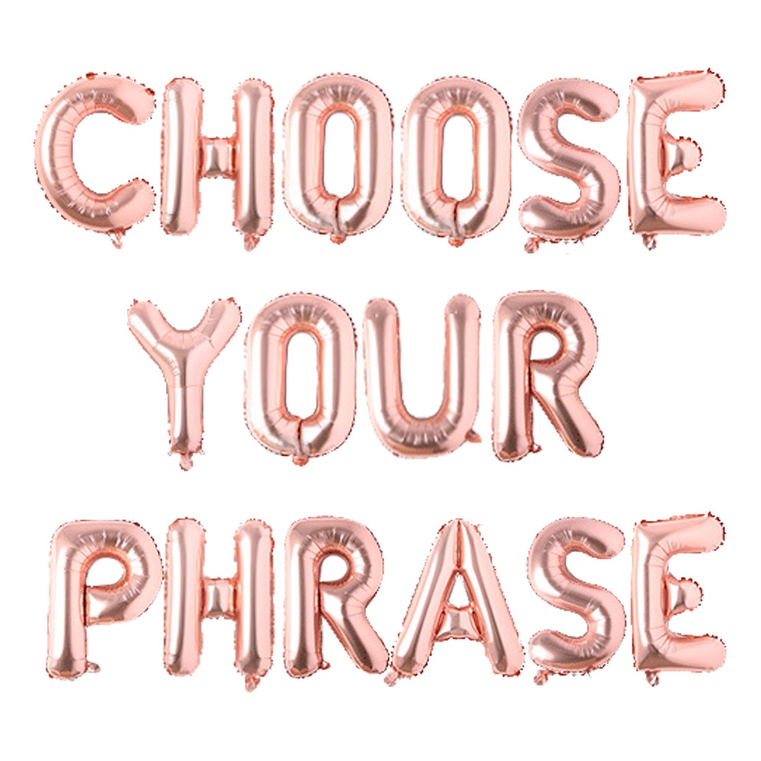 Custom Letter Balloon Banner 16 Letter & Number Foil - Etsy