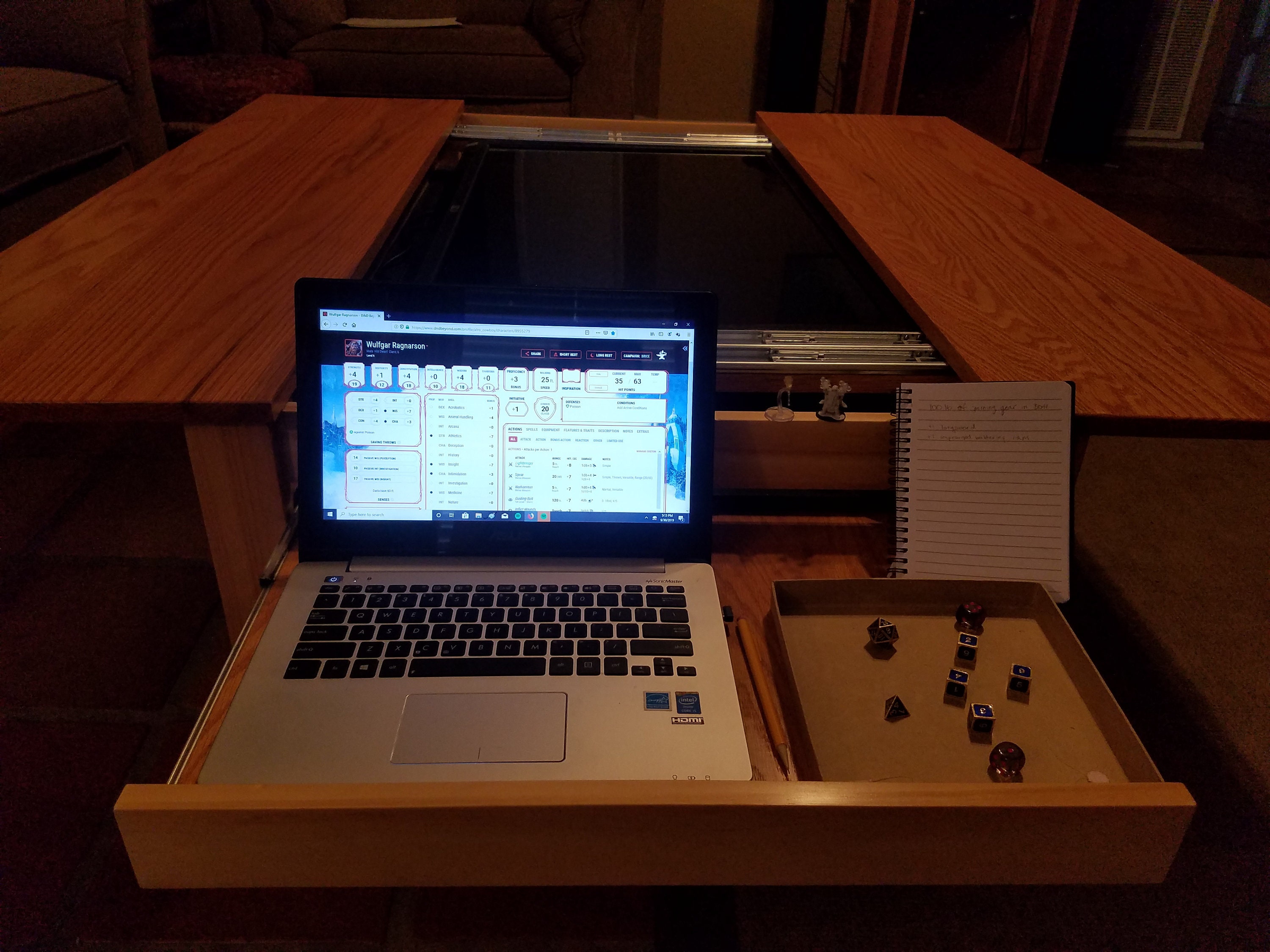 Dungeons and Dragons Gaming Coffee Table plans - Etsy Hong Kong