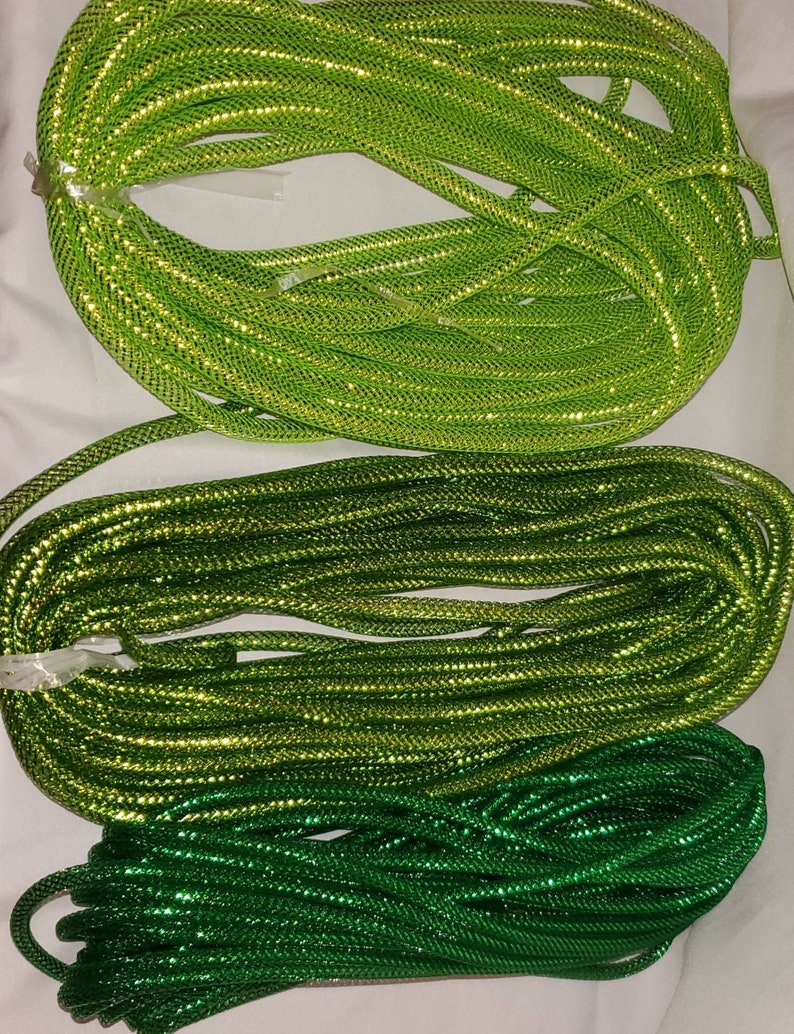 Decorative Mesh Tubing (lime Green) - Etsy