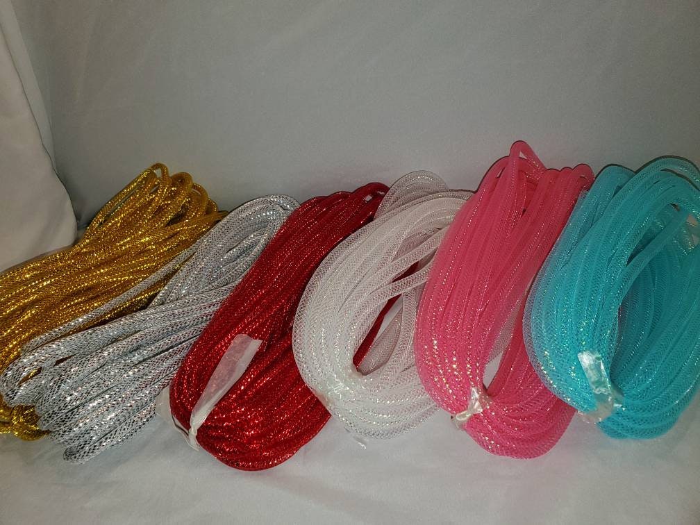 Decorative Mesh Tubing (holiday Red) - Etsy