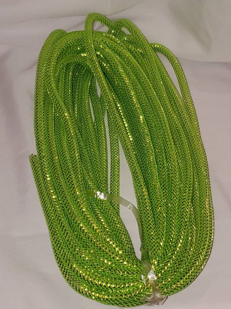 Decorative Mesh Tubing (lime Green) - Etsy