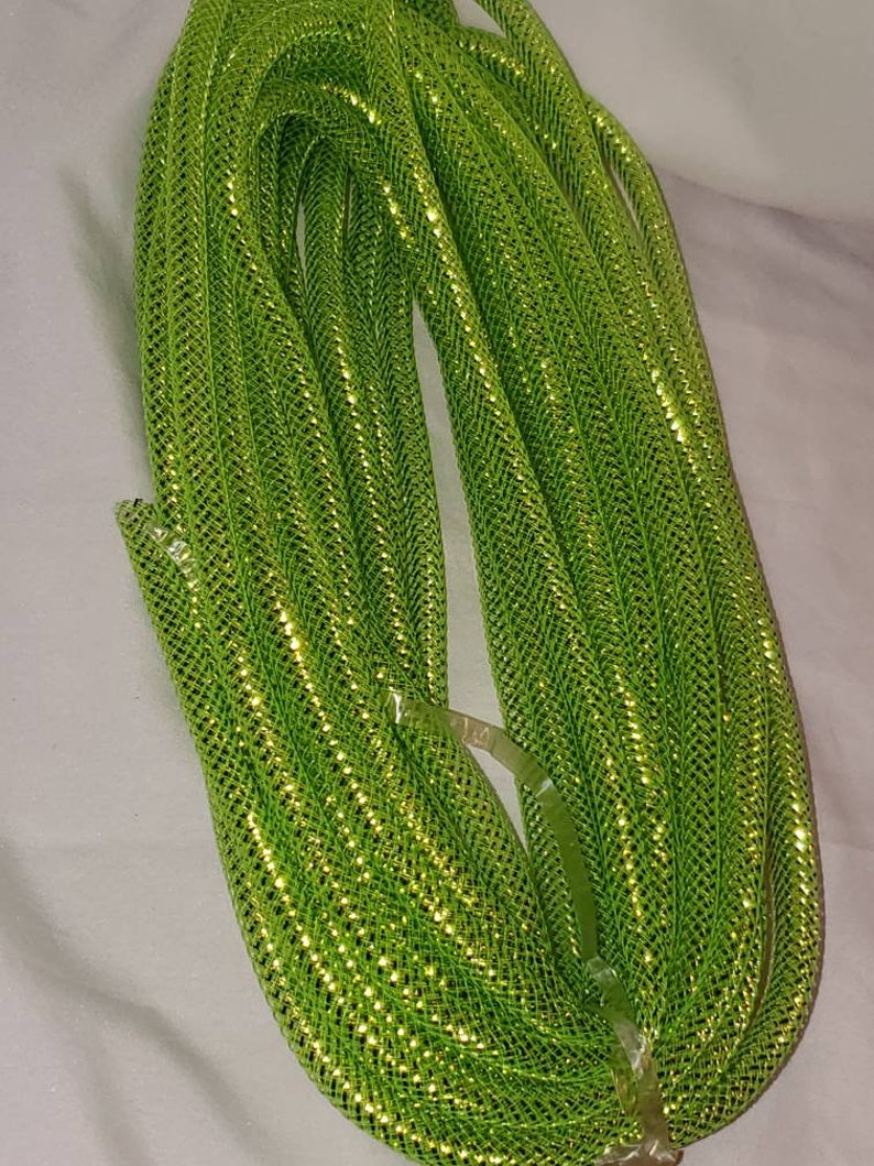 Decorative Mesh Tubing (lime Green) - Etsy