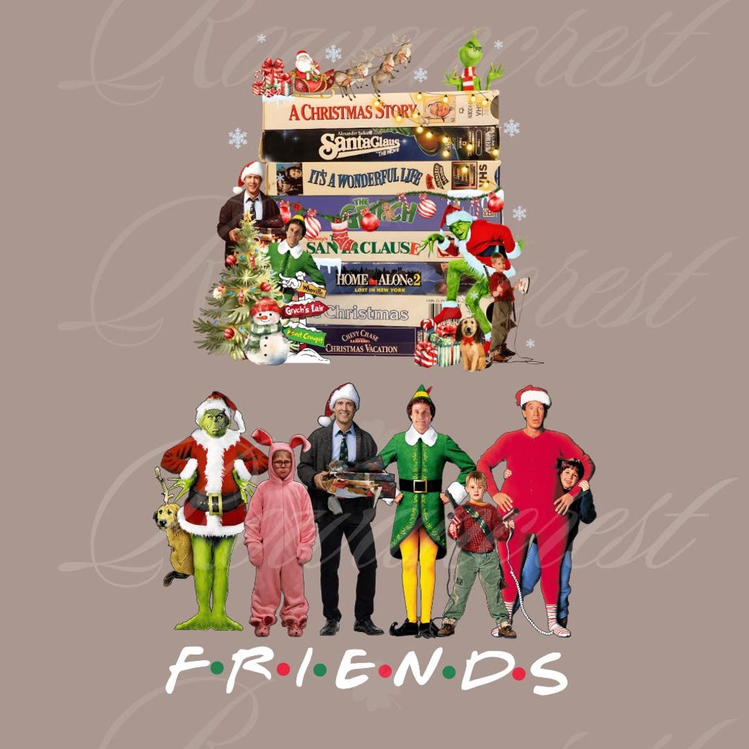 American Classic Nostalgic Christmas Movies Pngs, Grinch, Home Alone, A ...