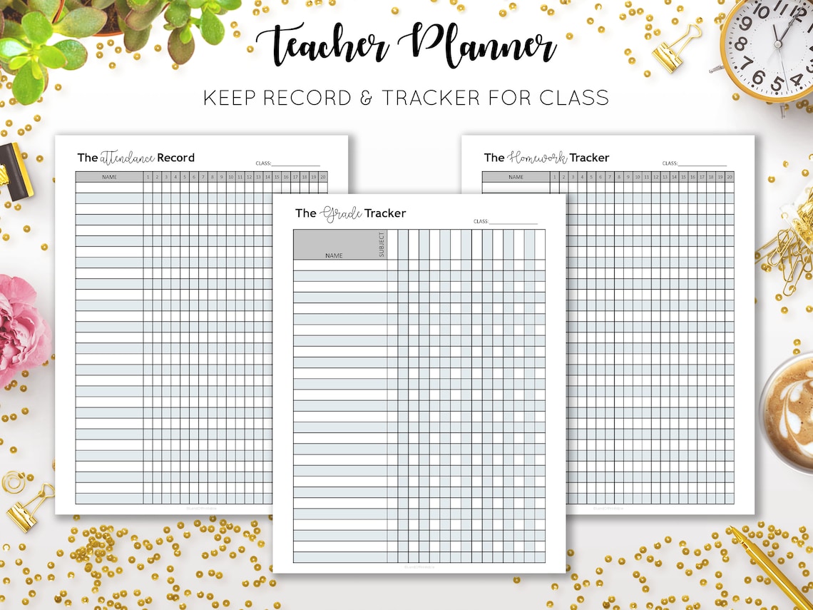 Teacher Planner Lesson Plan Template Academic Planner | Etsy