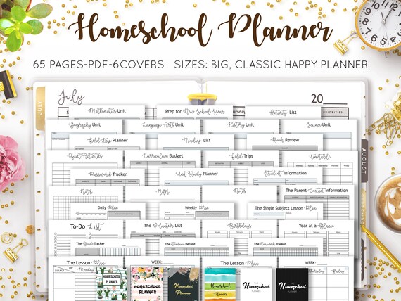 Homeschool Planner Lesson Plan Ultimate Printable Curriculum | Etsy