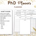 Phd Planner, Graduate School Planner, Thesis Planner, Dissertation ...