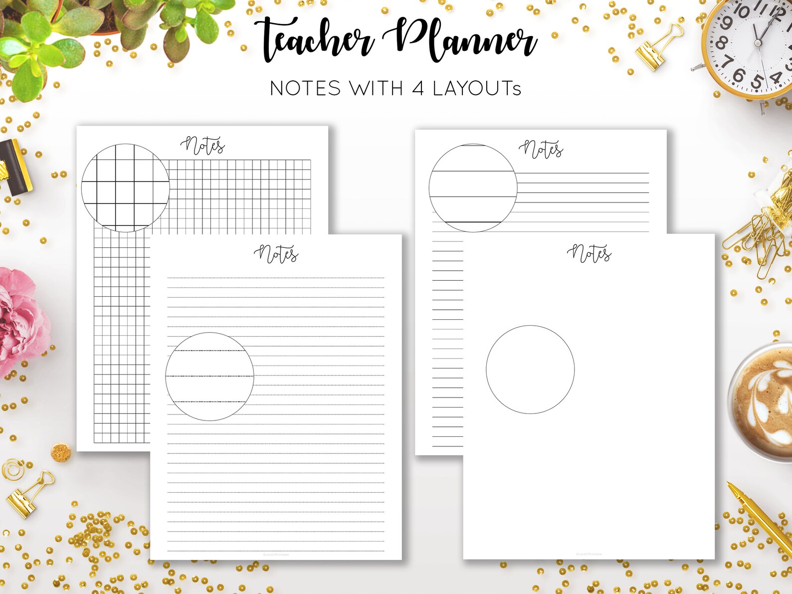 Teacher Planner Lesson Plan Template Academic Planner - Etsy