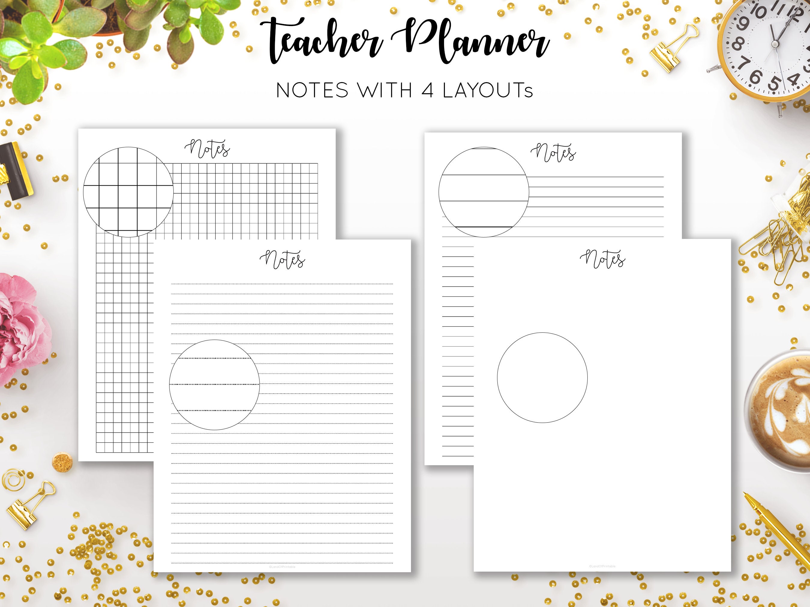 Teacher Planner Lesson Plan Template Academic Planner - Etsy