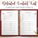 Detailed Address Book, Address Book With Tabs, Contact List, Address ...