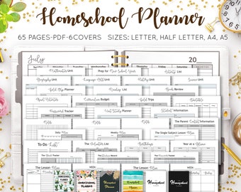 Homeschool Planner Lesson Plan Ultimate Printable Curriculum | Etsy
