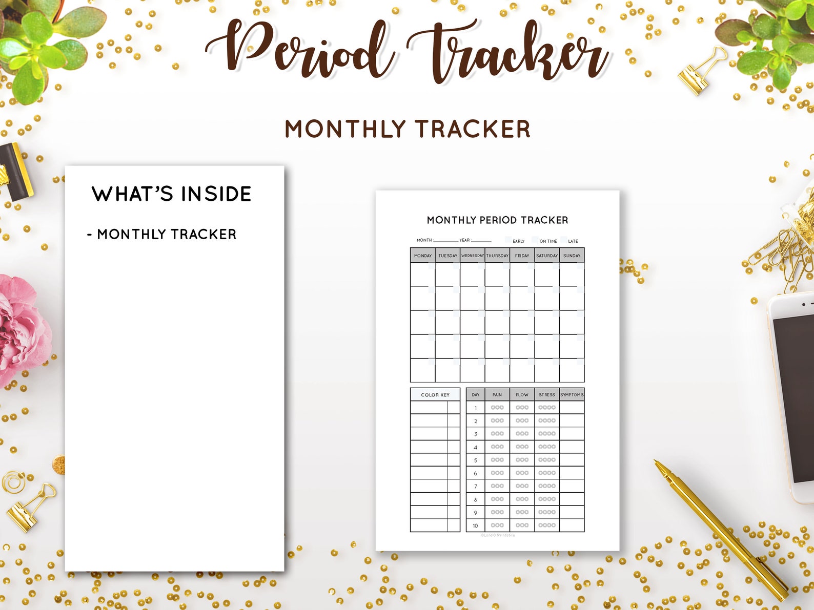 Period Tracker Printable Ovulation Tracker Fertility - Etsy