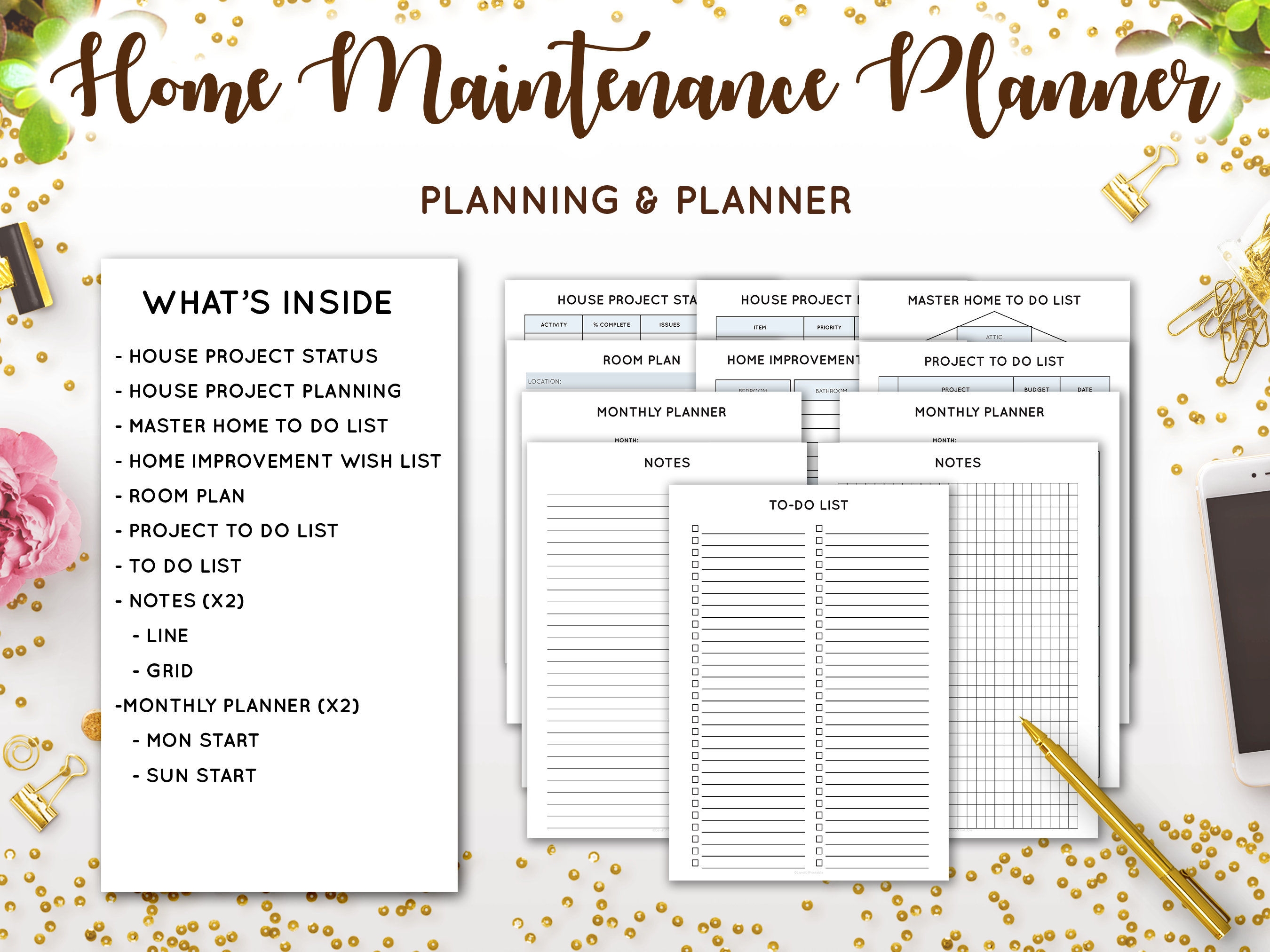 Home Maintenance Checklist Home Management Binder Home - Etsy