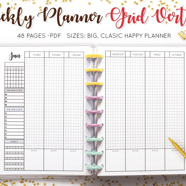 Weekly Planner - Etsy
