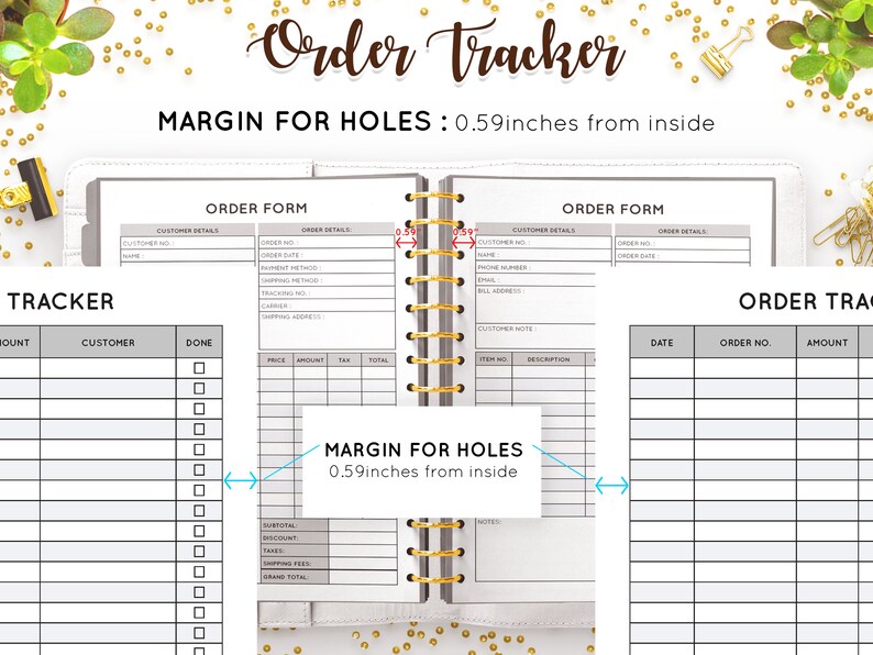 Order Form Template Editable Order Tracker Sales Purchase Order Form ...