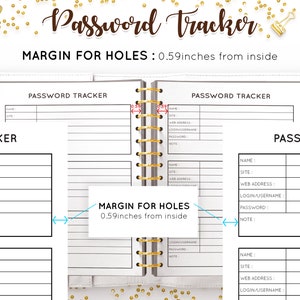 Password Tracker Log Password Organizer Password Keeper Password List ...