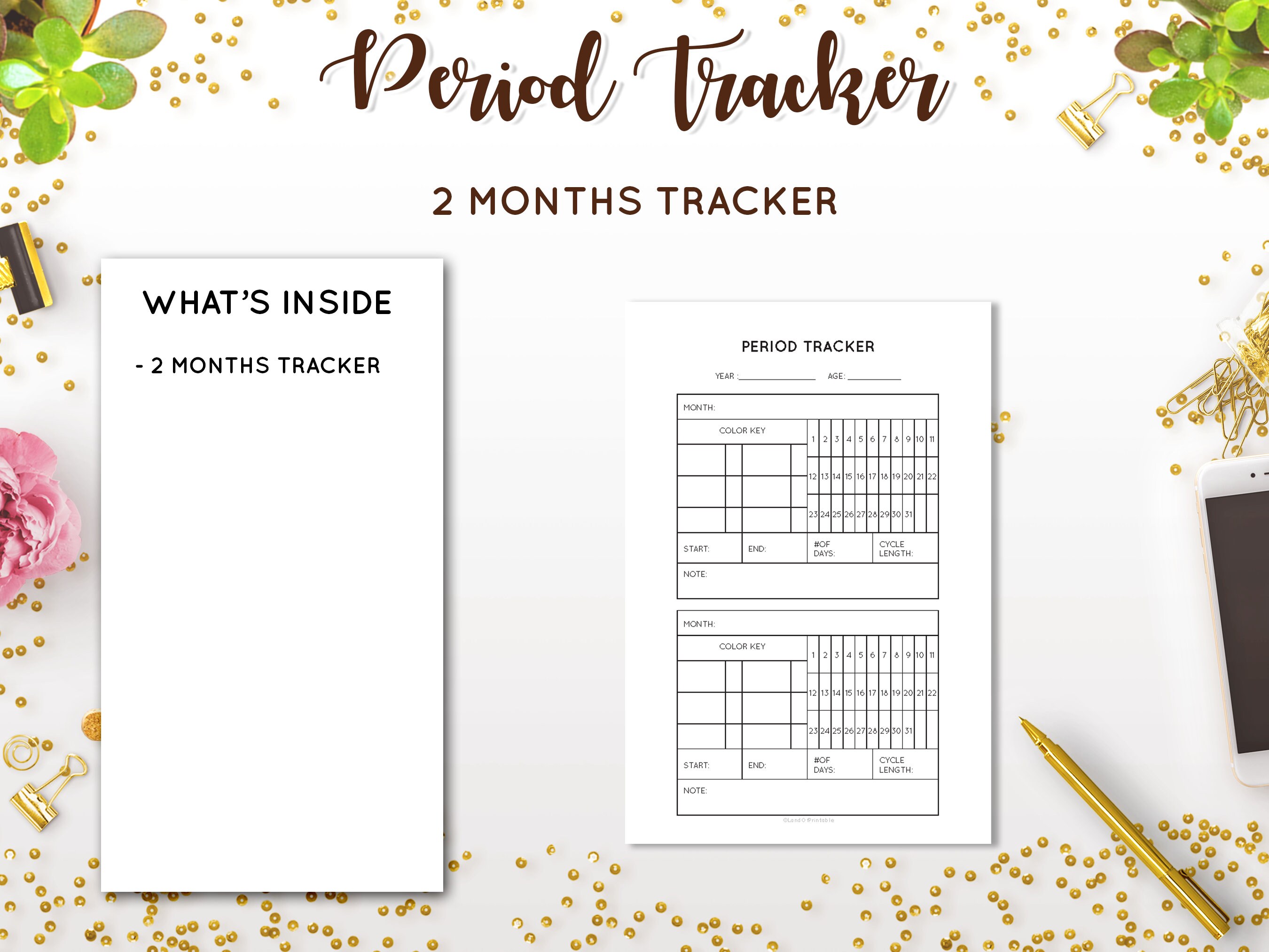 Period Tracker Printable Ovulation Tracker Fertility - Etsy