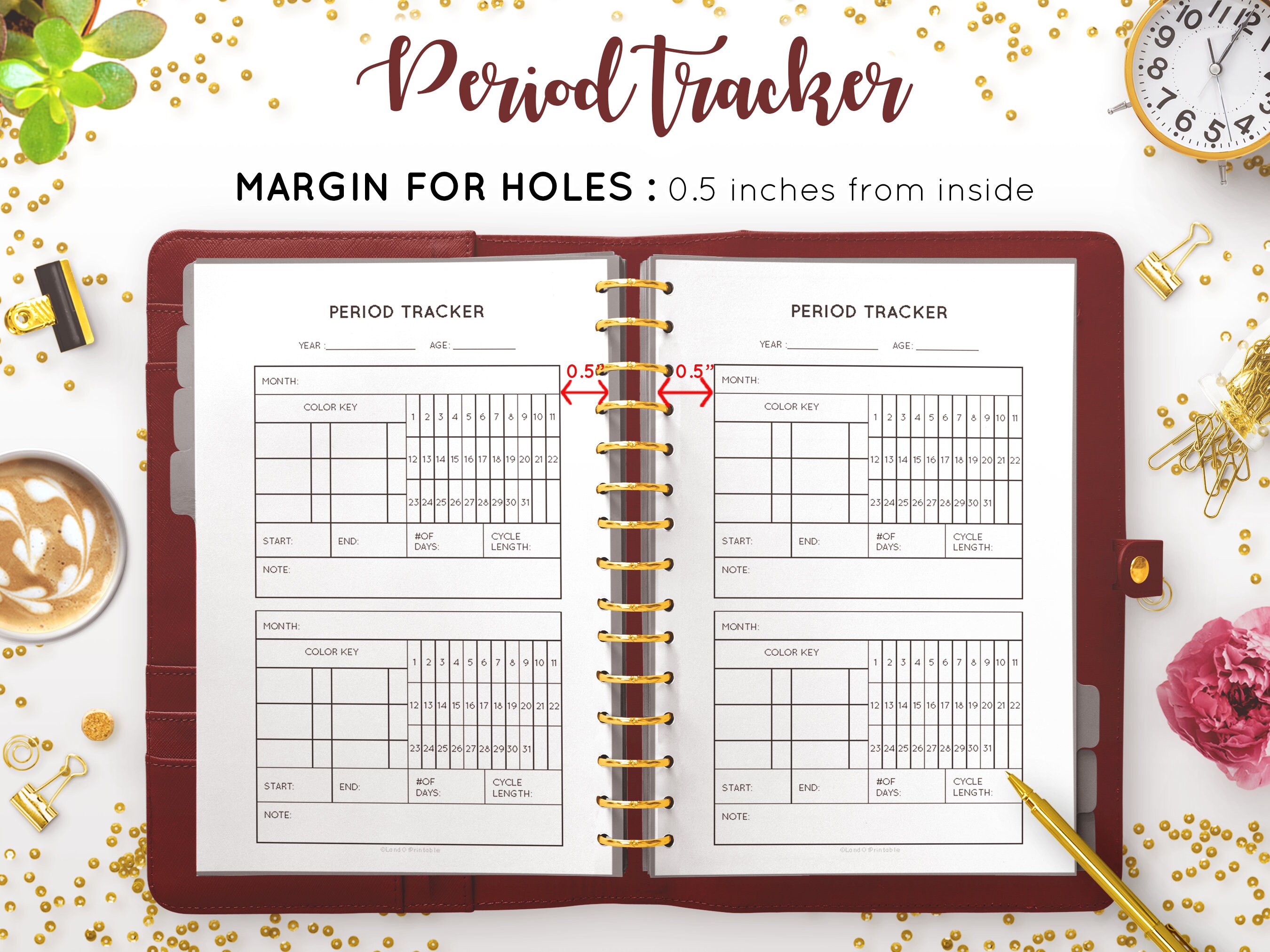 Period Tracker Printable Ovulation Tracker Fertility - Etsy