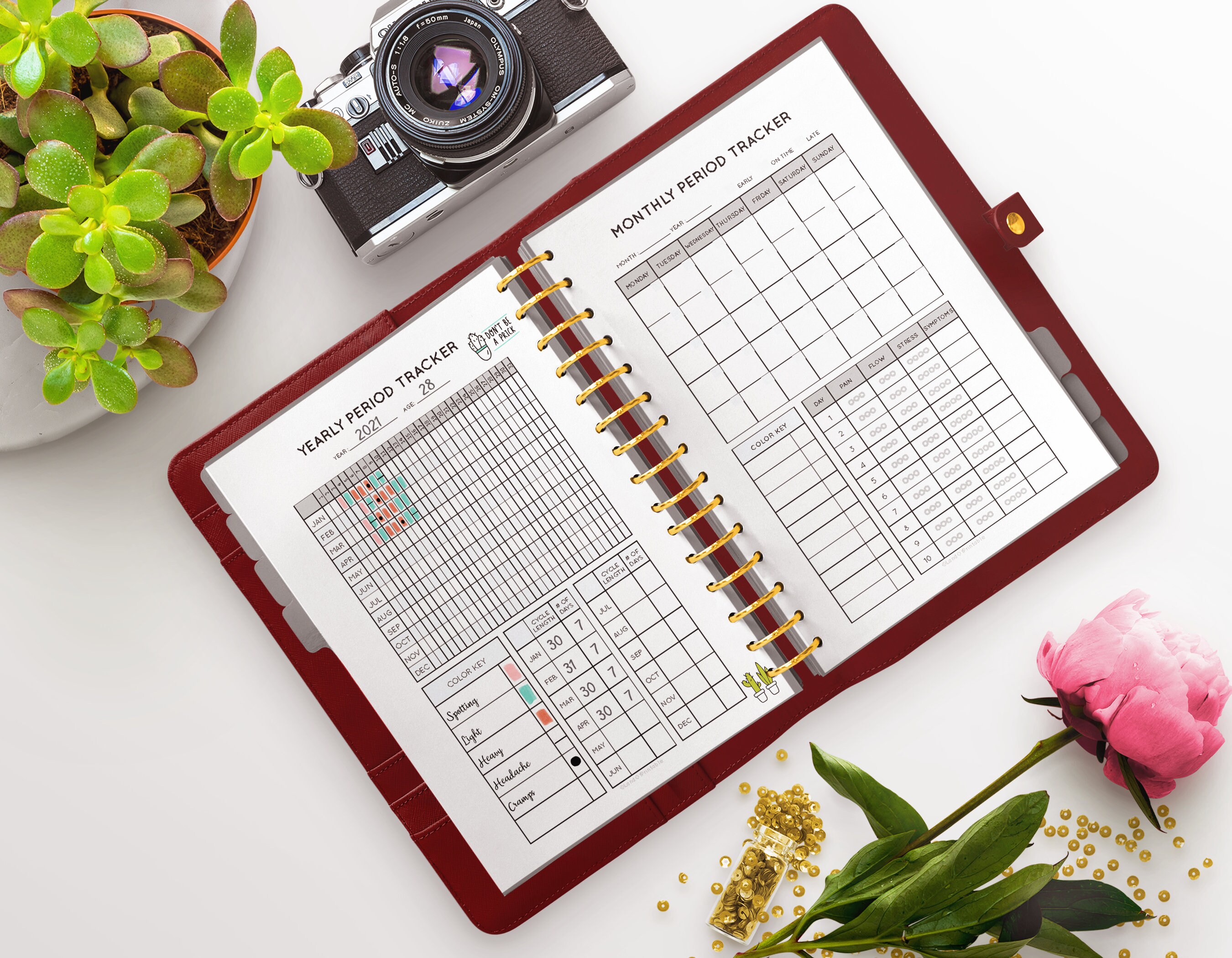 Period Tracker Printable Ovulation Tracker Fertility - Etsy