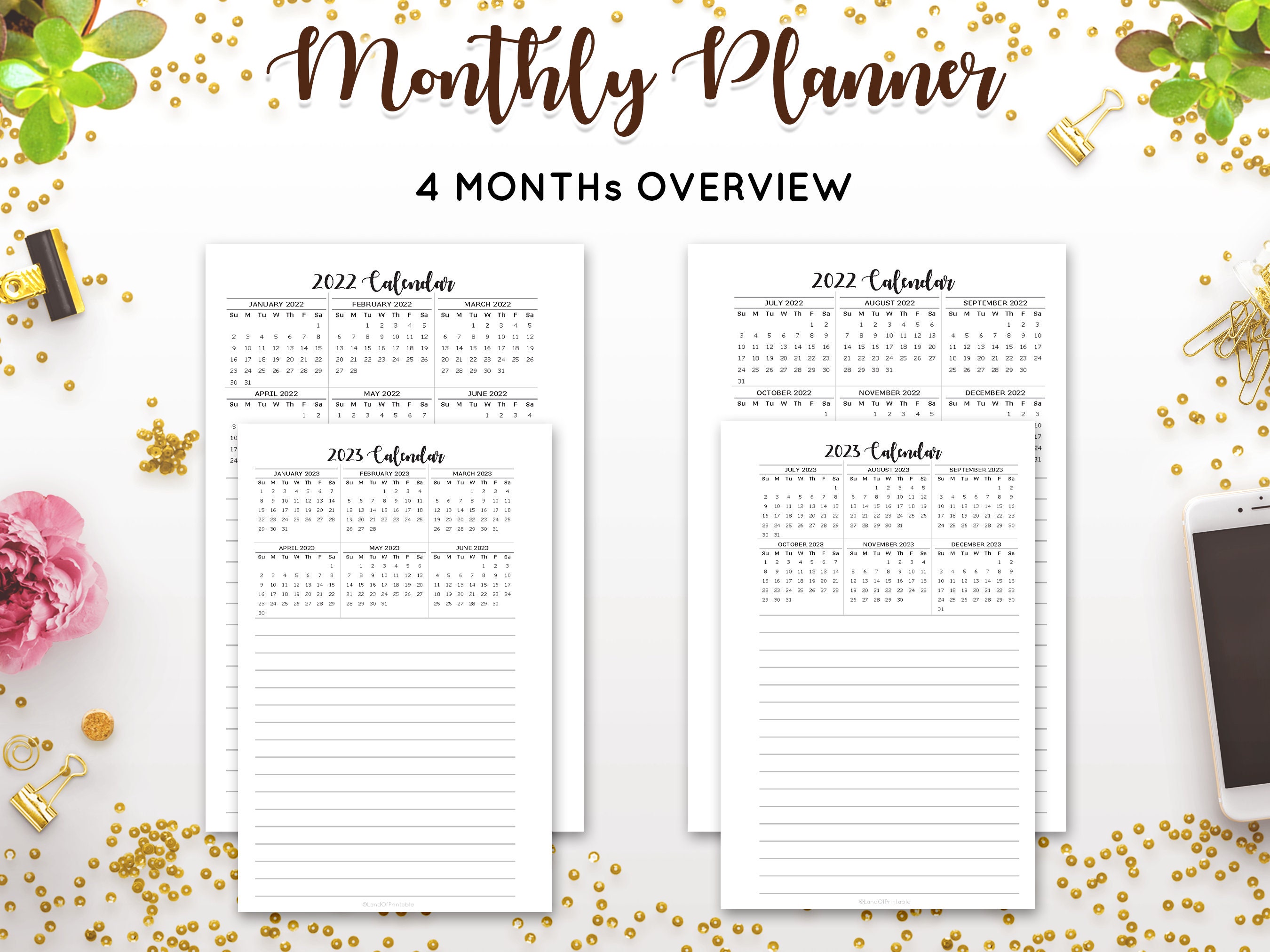 2022 2023 Weekly Planner 2022 2023 Planner 365 Day Planner - Etsy