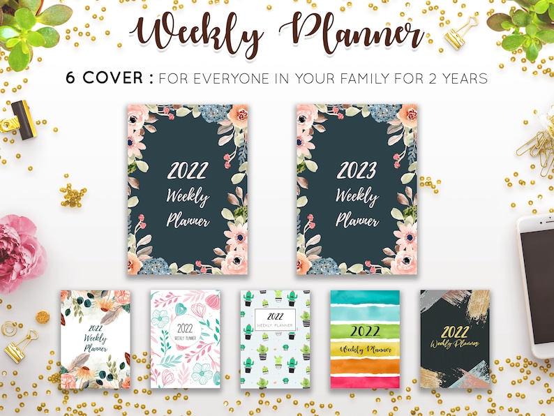 2022 2023 Weekly Planner 365 Day Planner 7 Day Weekly - Etsy