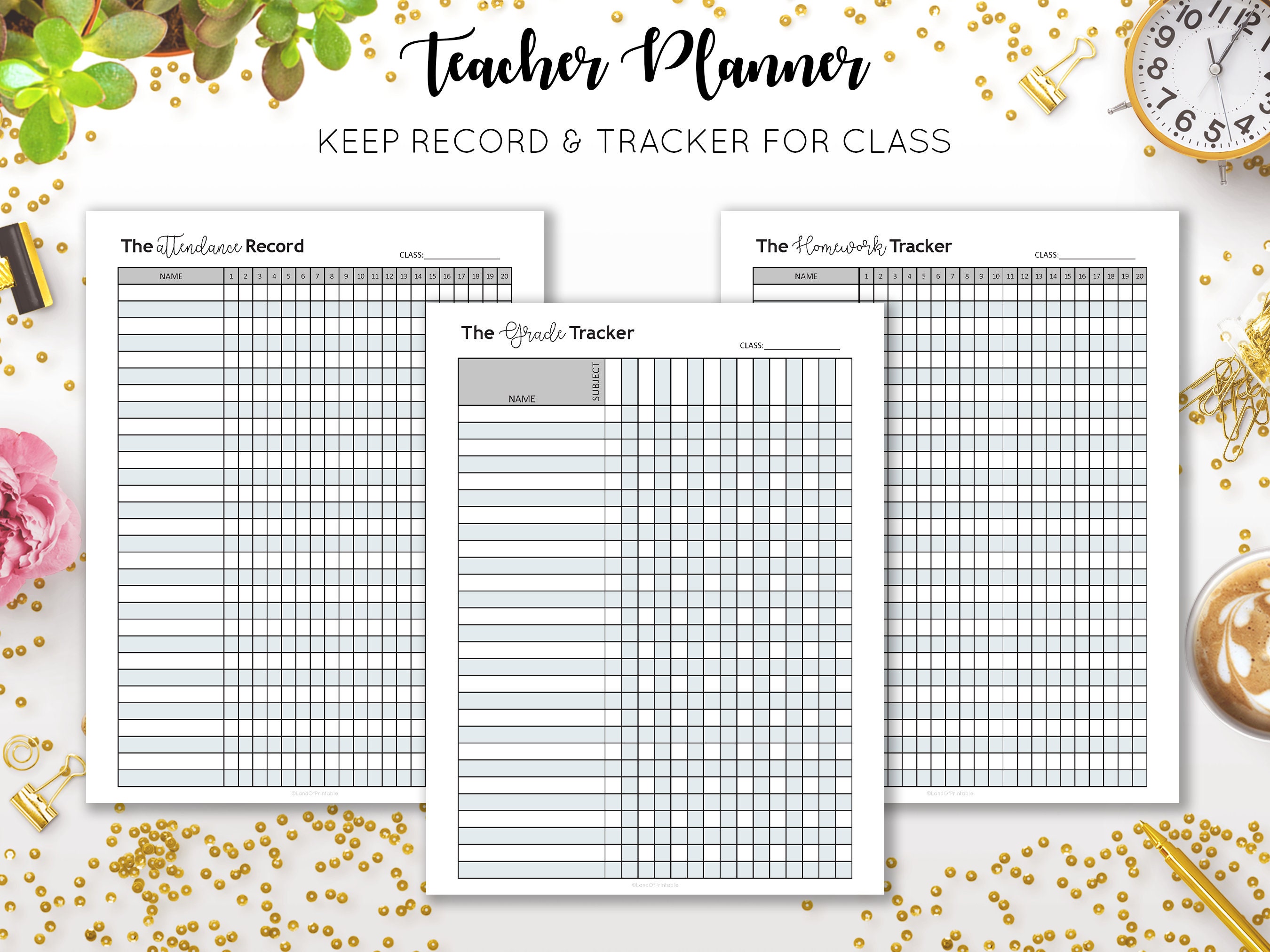 Teacher Planner Lesson Plan Template Academic Planner - Etsy