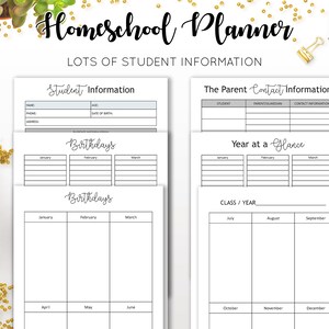 Homeschool Planner Lesson Plan Ultimate Undated Printable Curriculum ...