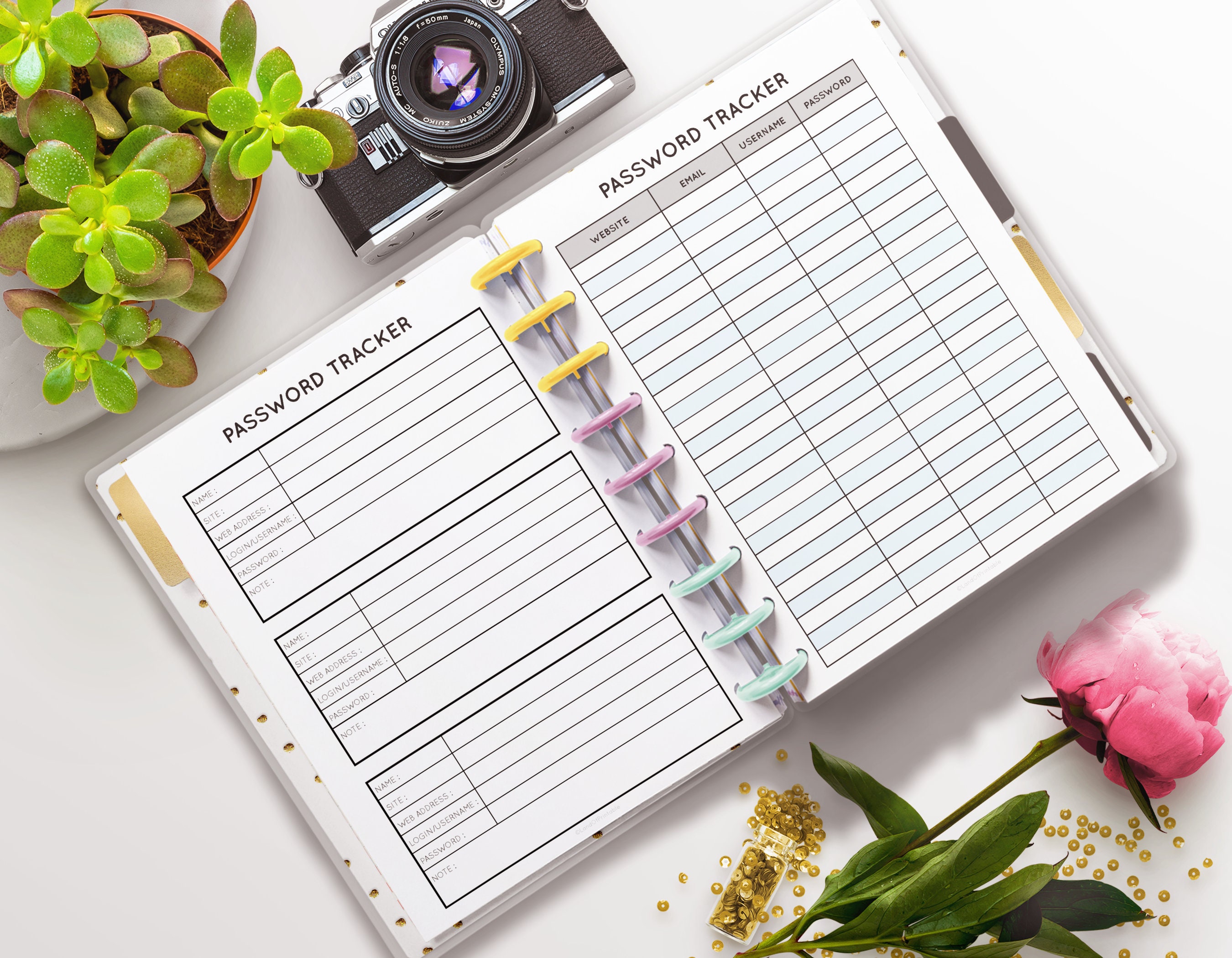 Password Tracker Log Password Organizer Password Keeper | Etsy